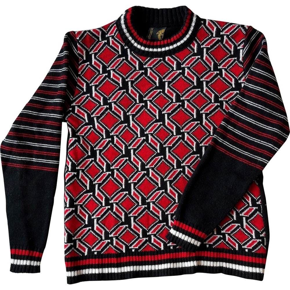 Italian-Inspired Bold Sweater - Geometric Sweater - Gem